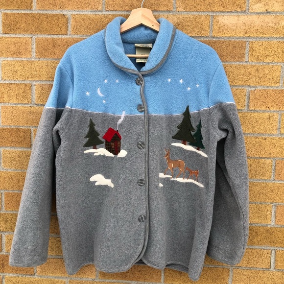 Northern Reflections | Sweaters | Northern Reflections Blue Fleece ...